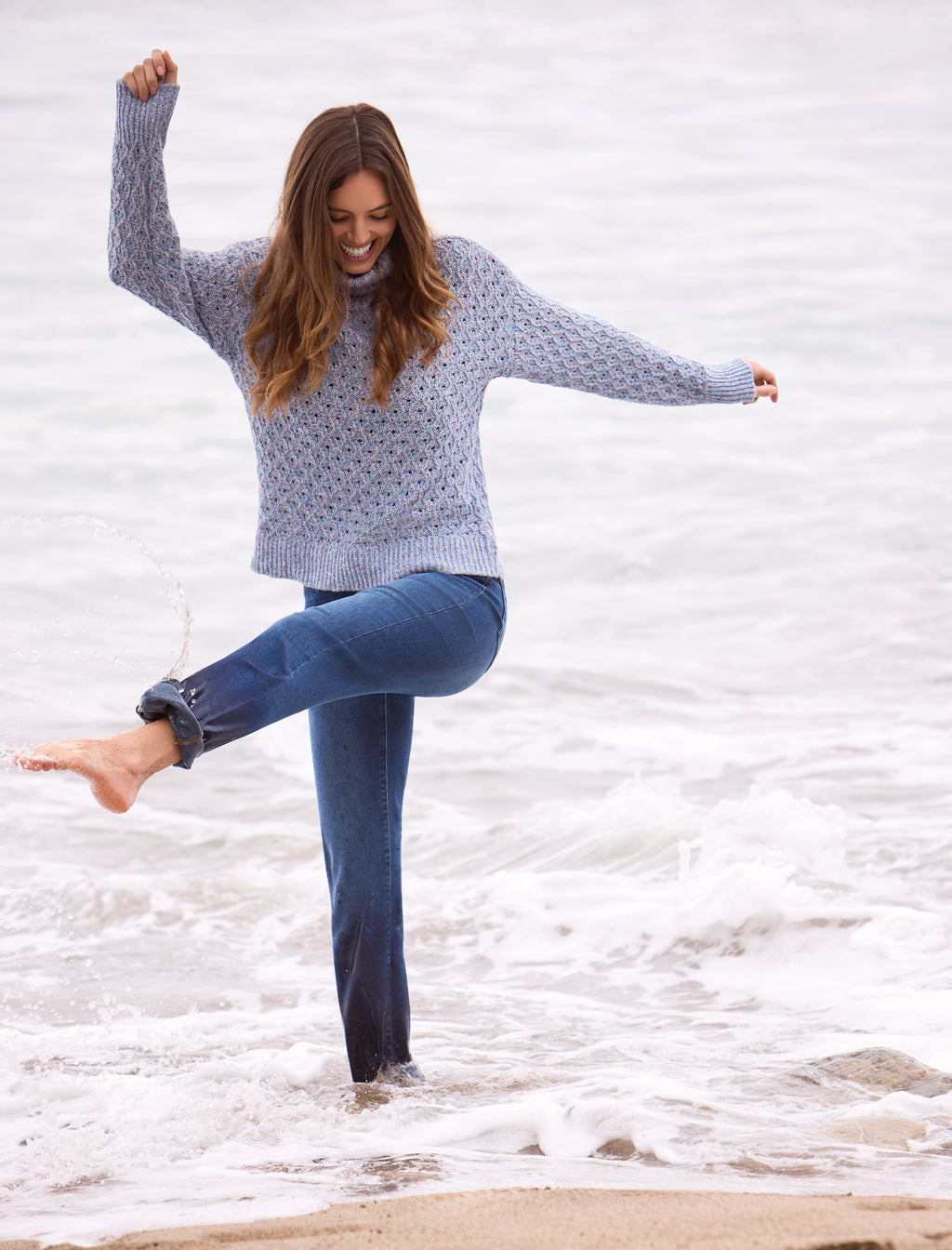 Audrey Boundless Stretch Denim Straight Leg Crop Jeans-Fadedblue – Tribal® Fashion